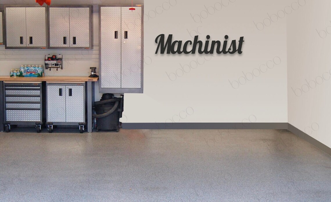Metal Machinist Garage Sign, Machinist Sign, Machinist Wall Hanging ...