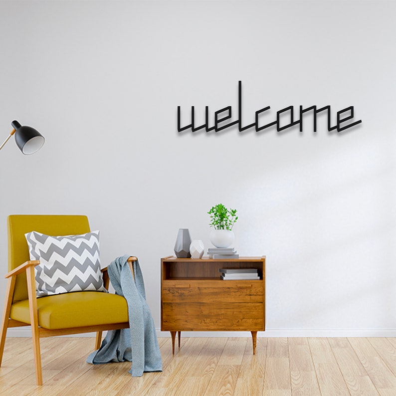 Metal Welcomesign, Welcome Wall Hanging, Welcome Wall Decor, Welcome ...