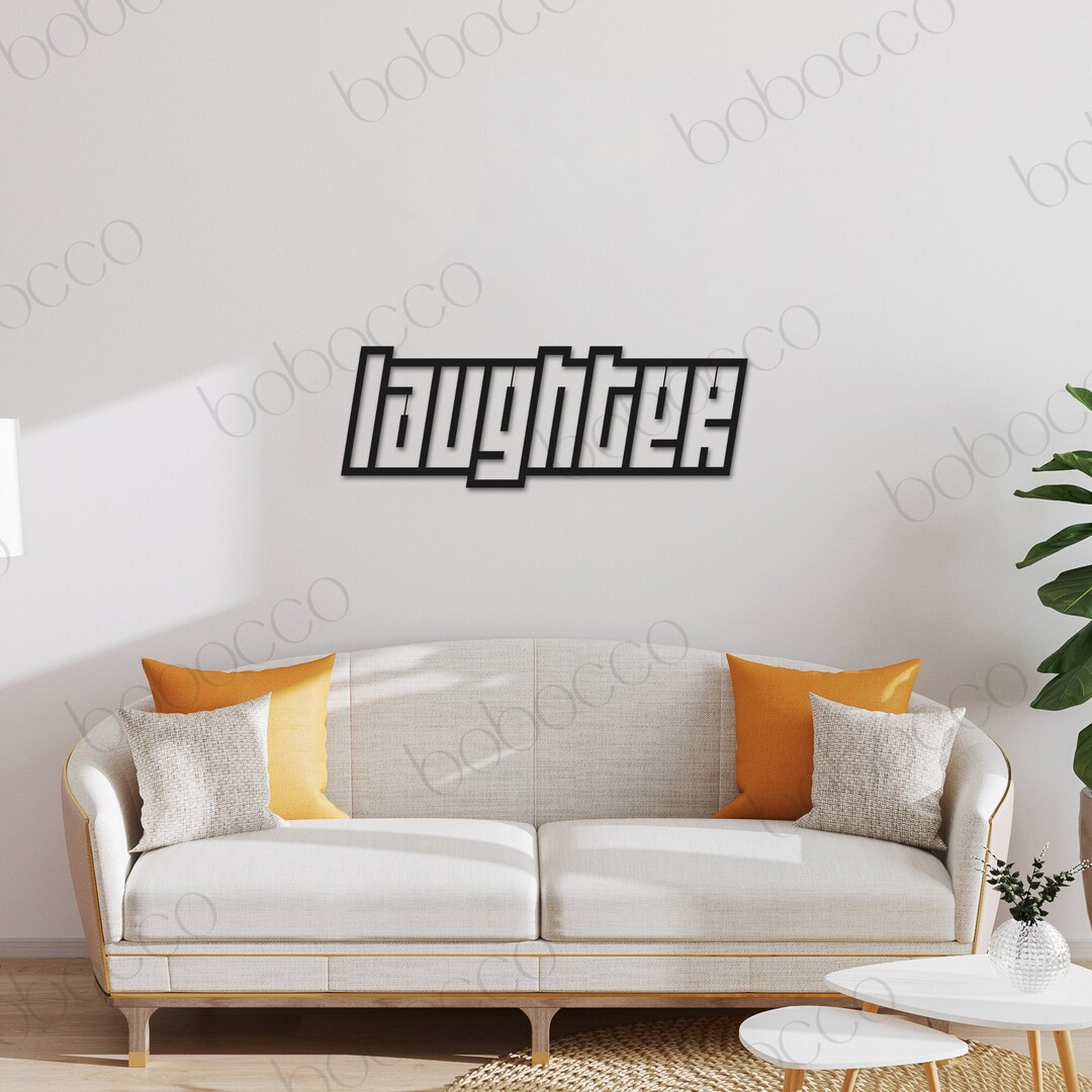 Metal Laughter Sign, Laughter Sign, Laughter Wall Hanging, Laughter ...