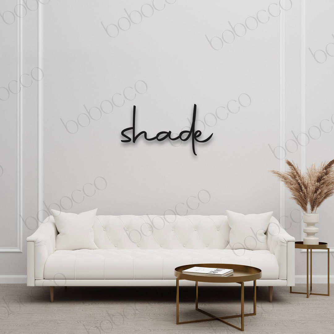 Metal Shade Sign, Shade Sign, Shade Wall Hanging, Shade Wall Decor ...