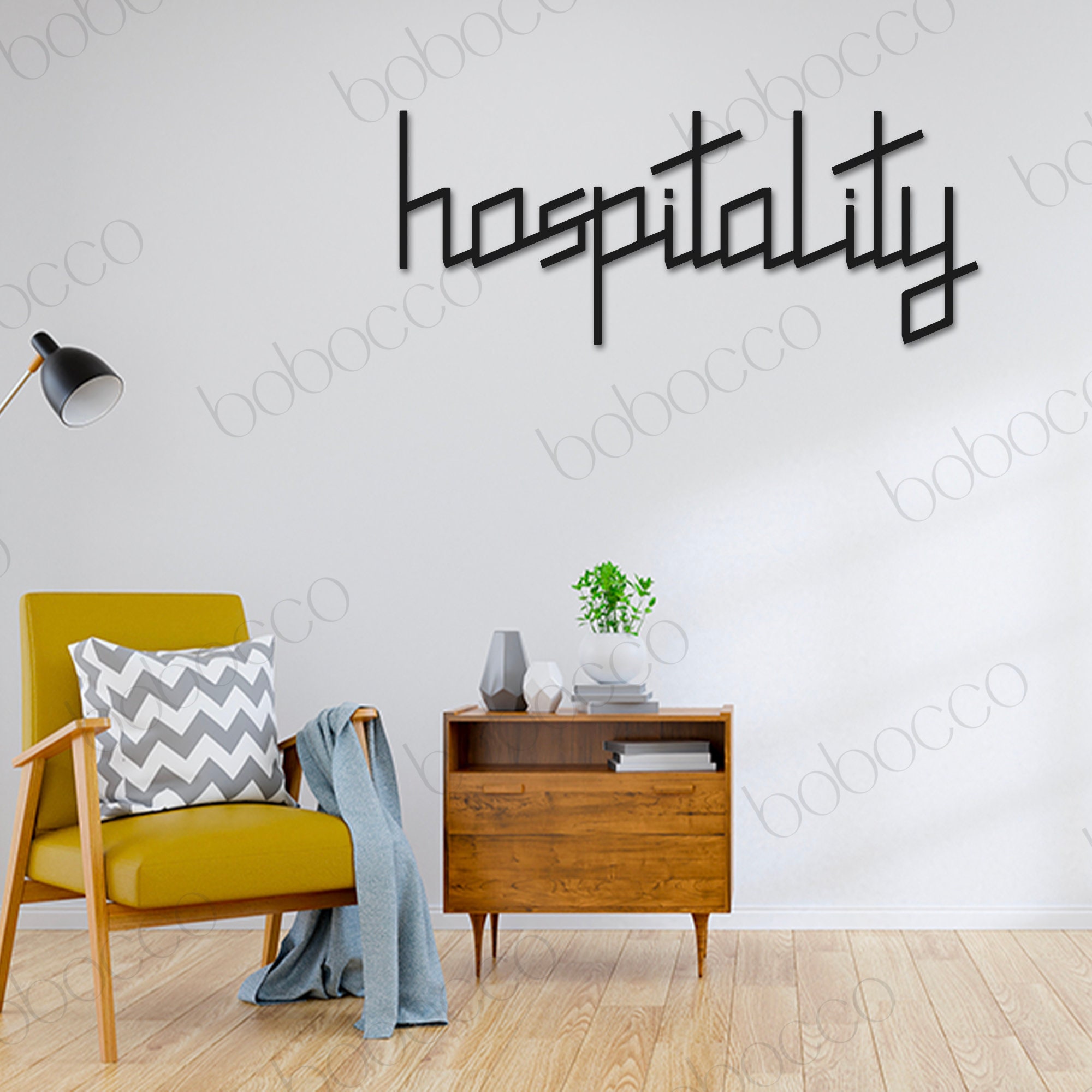 Metal Hospitality Sign, Hospitality Sign, Hospitality Wall Hanging ...
