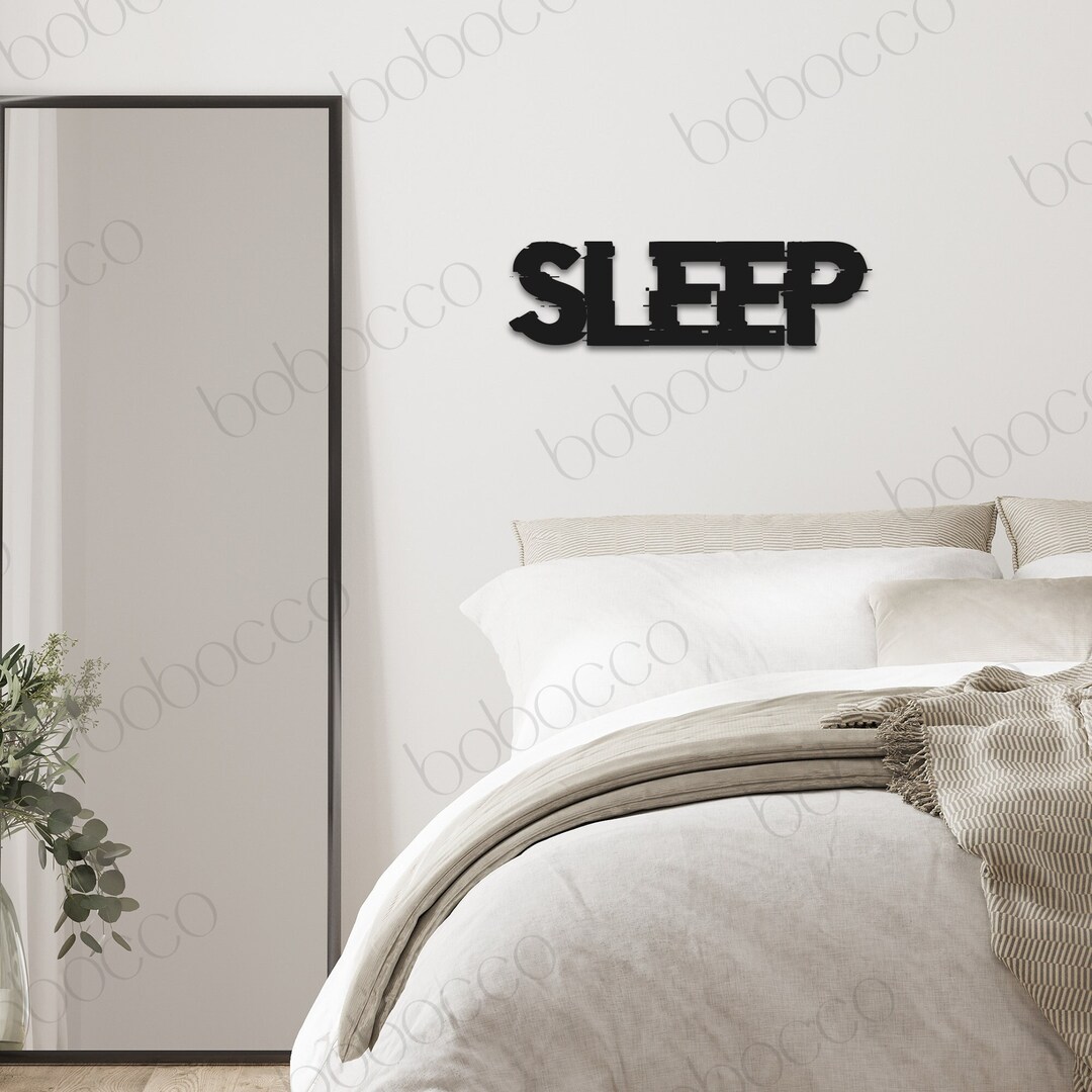 Metal Sleep Sign, Sleep Sign, Sleep Wall Hanging, Sleep Wall Decor ...