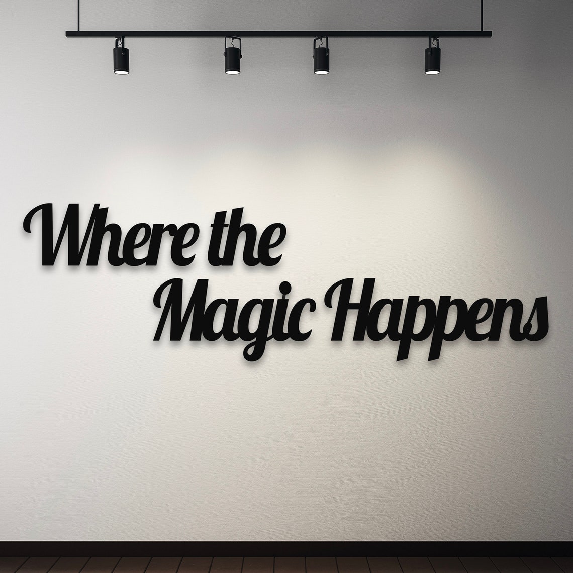 Metal Where the Magic Happens Sign, Where the Magic Happens Sign, Where ...