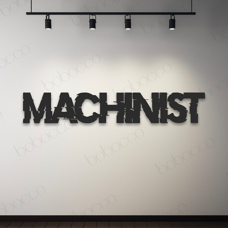 Metal Machinist Garage Sign, Machinist Sign, Machinist Wall Hanging ...