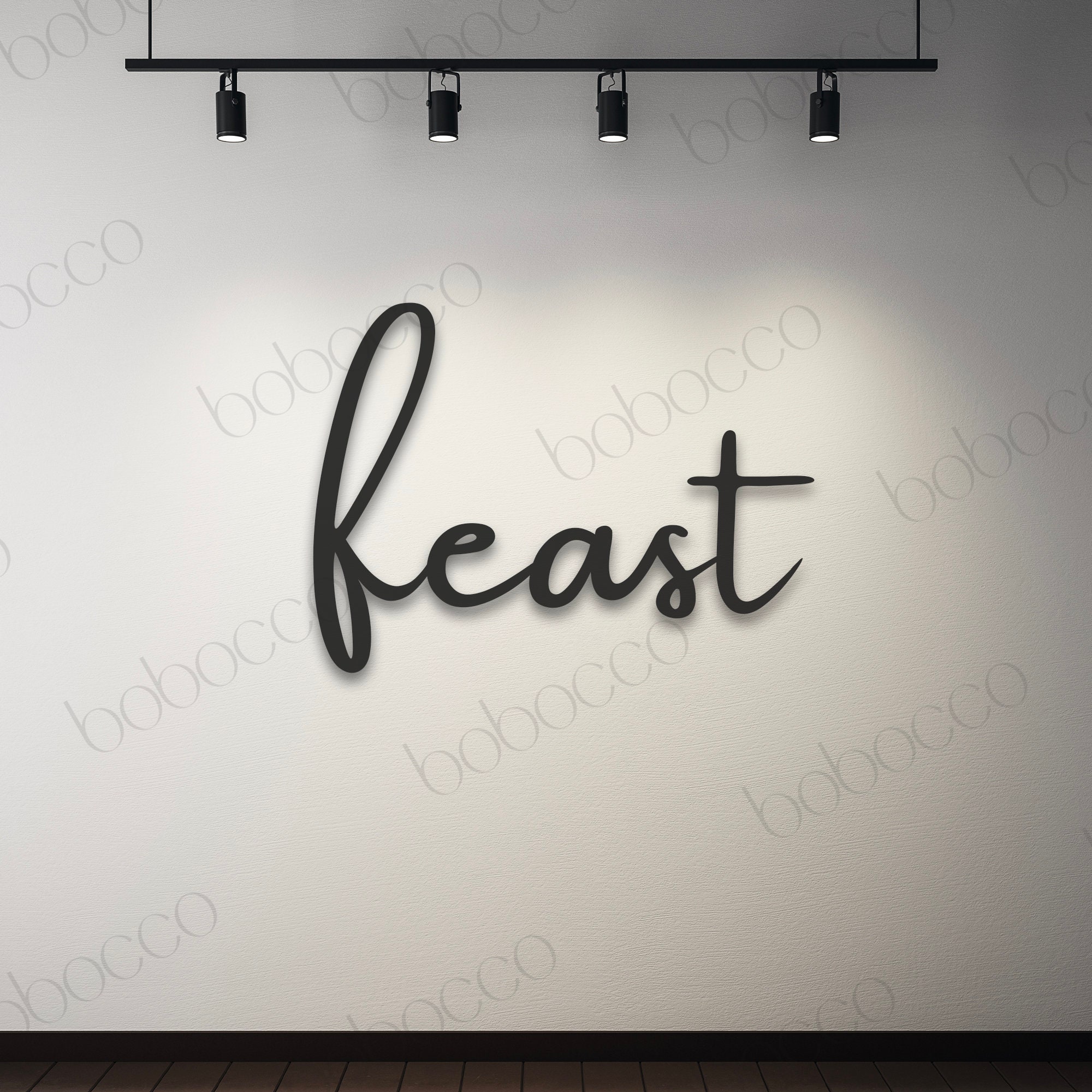 Metal Feast Sign, Feast Sign, Feast Wall Hanging, Feast Wall Decor ...