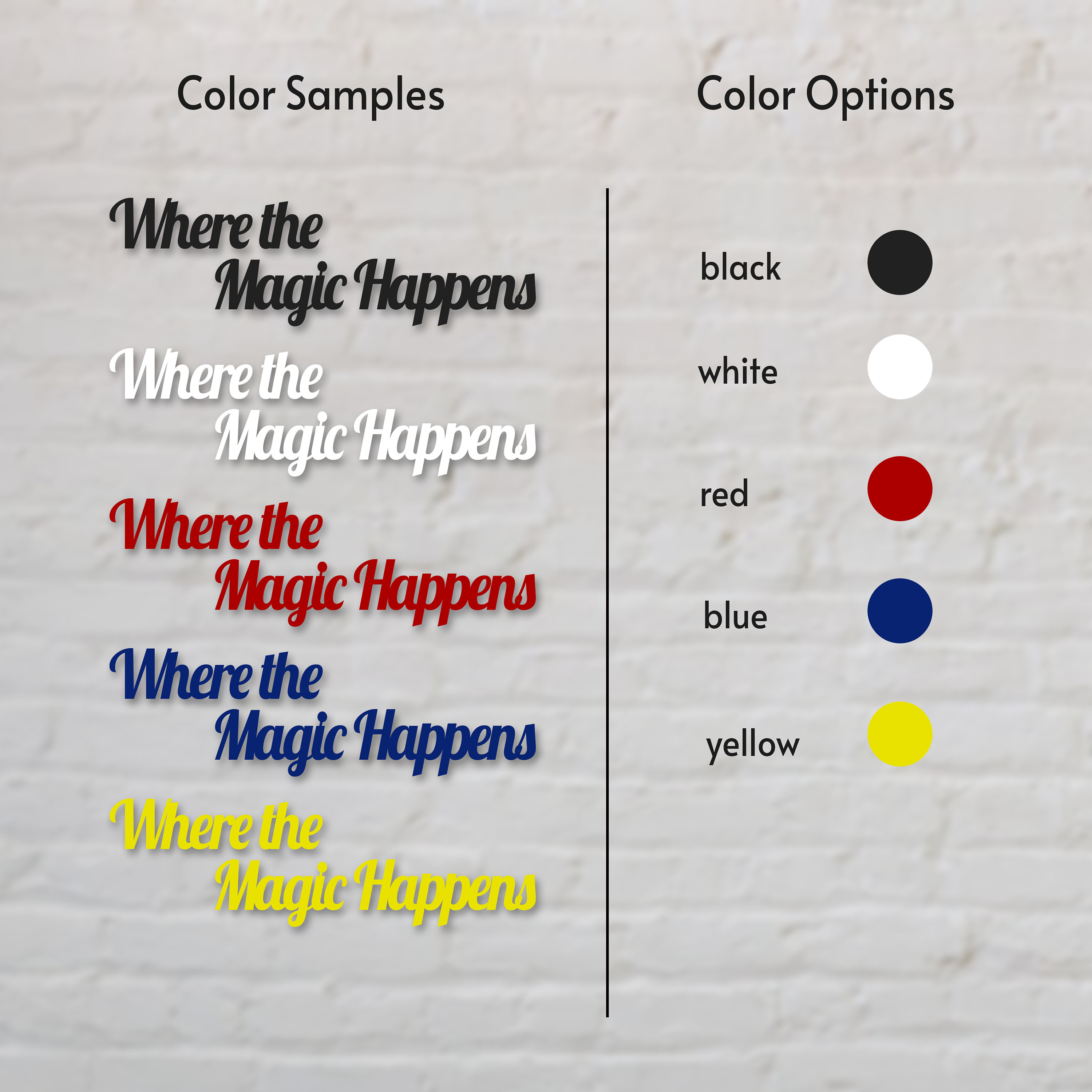 Metal Where the Magic Happens Sign, Where the Magic Happens Sign, Where ...