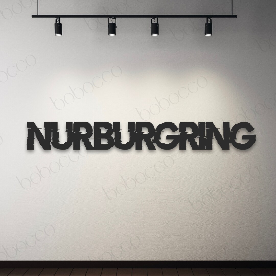 Metal Nurburgring Racetrack Sign and Garage Decor Nurburgring - Etsy