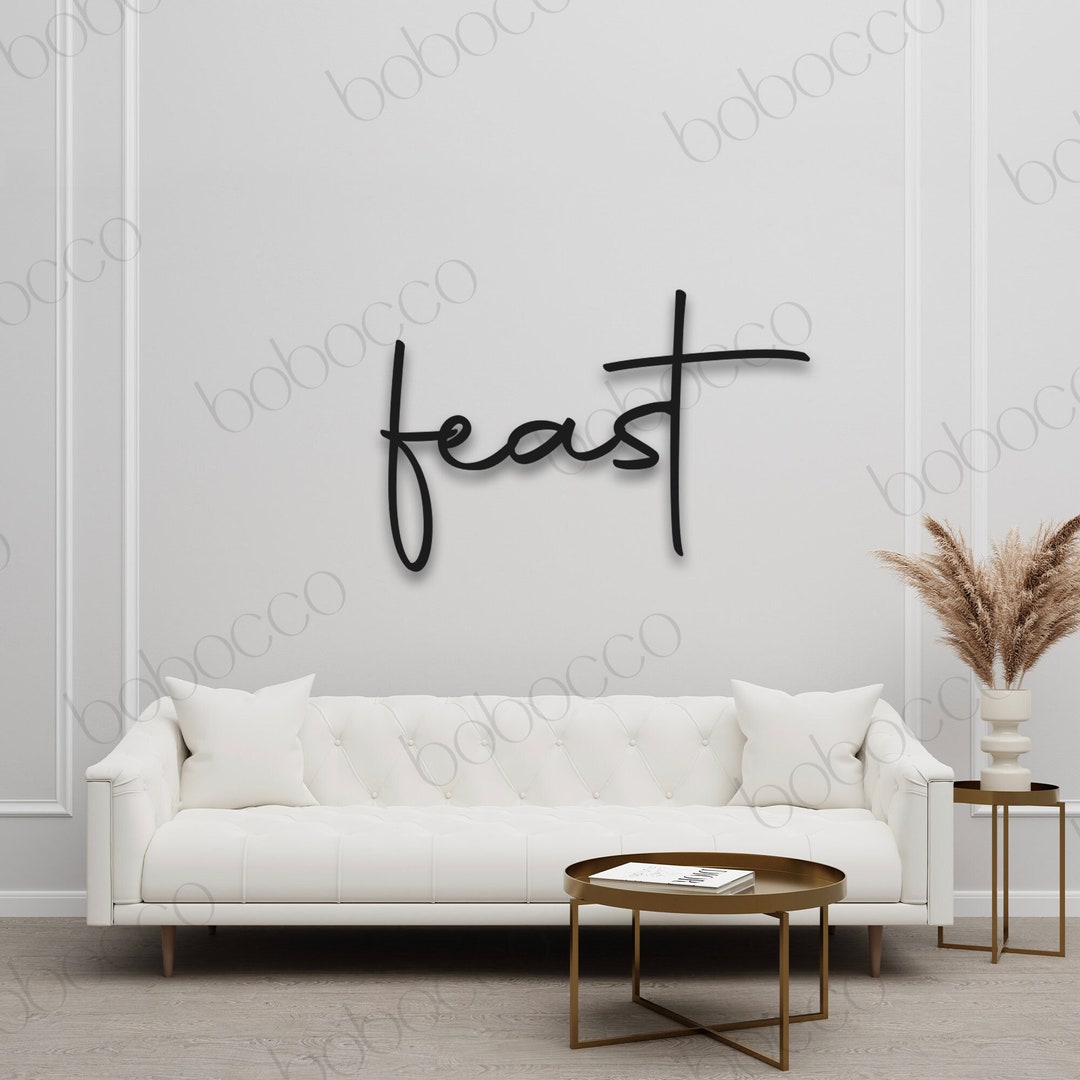 Metal Feast Sign, Feast Sign, Feast Wall Hanging, Feast Wall Decor ...