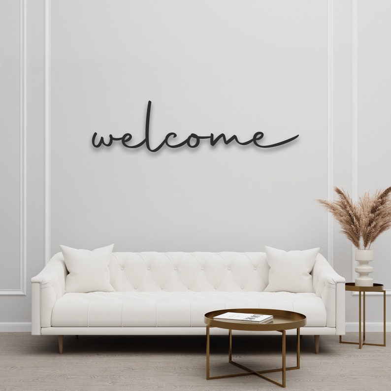 Metal Welcomesign, Welcome Wall Hanging, Welcome Wall Decor, Welcome ...