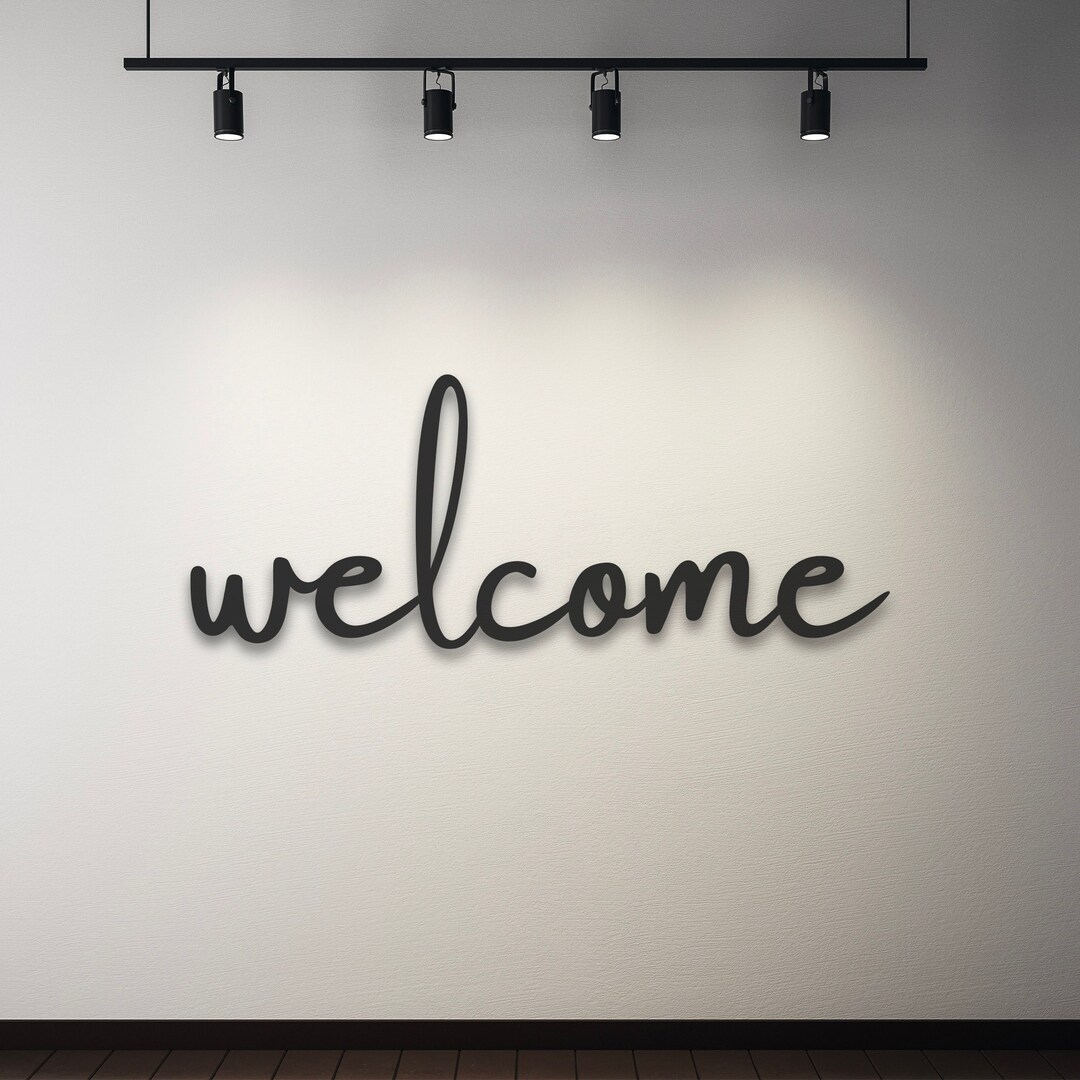 Metal Welcomesign, Welcome Wall Hanging, Welcome Wall Decor, Welcome ...