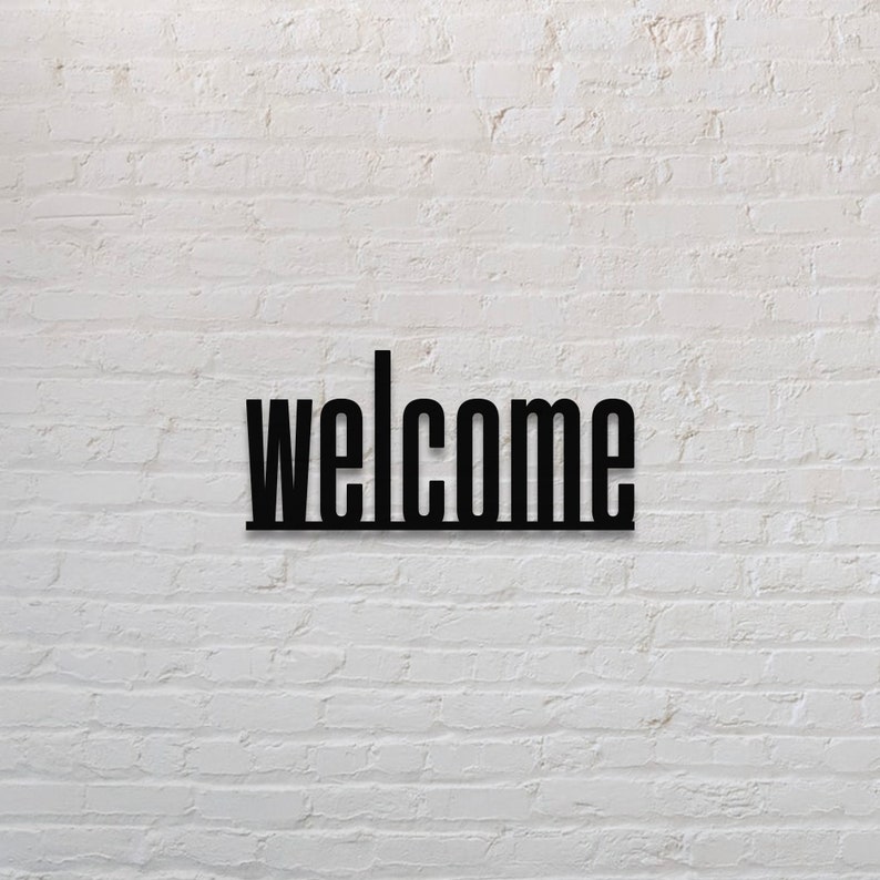 Metal Welcomesign, Welcome Wall Hanging, Welcome Wall Decor, Welcome ...