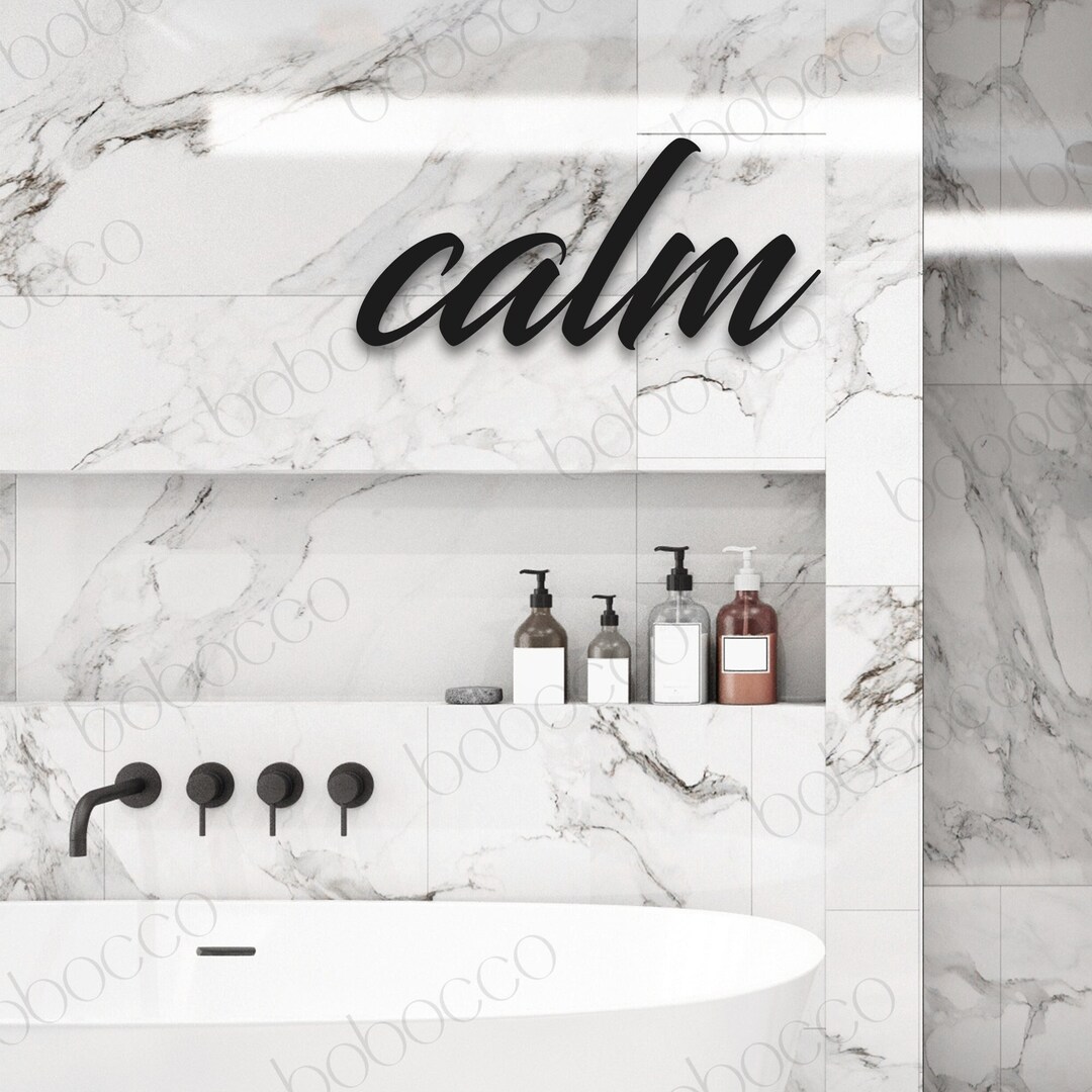 Metal Calm Sign, Calm Sign, Calm Wall Hanging, Calm Wall Decor, Calm ...