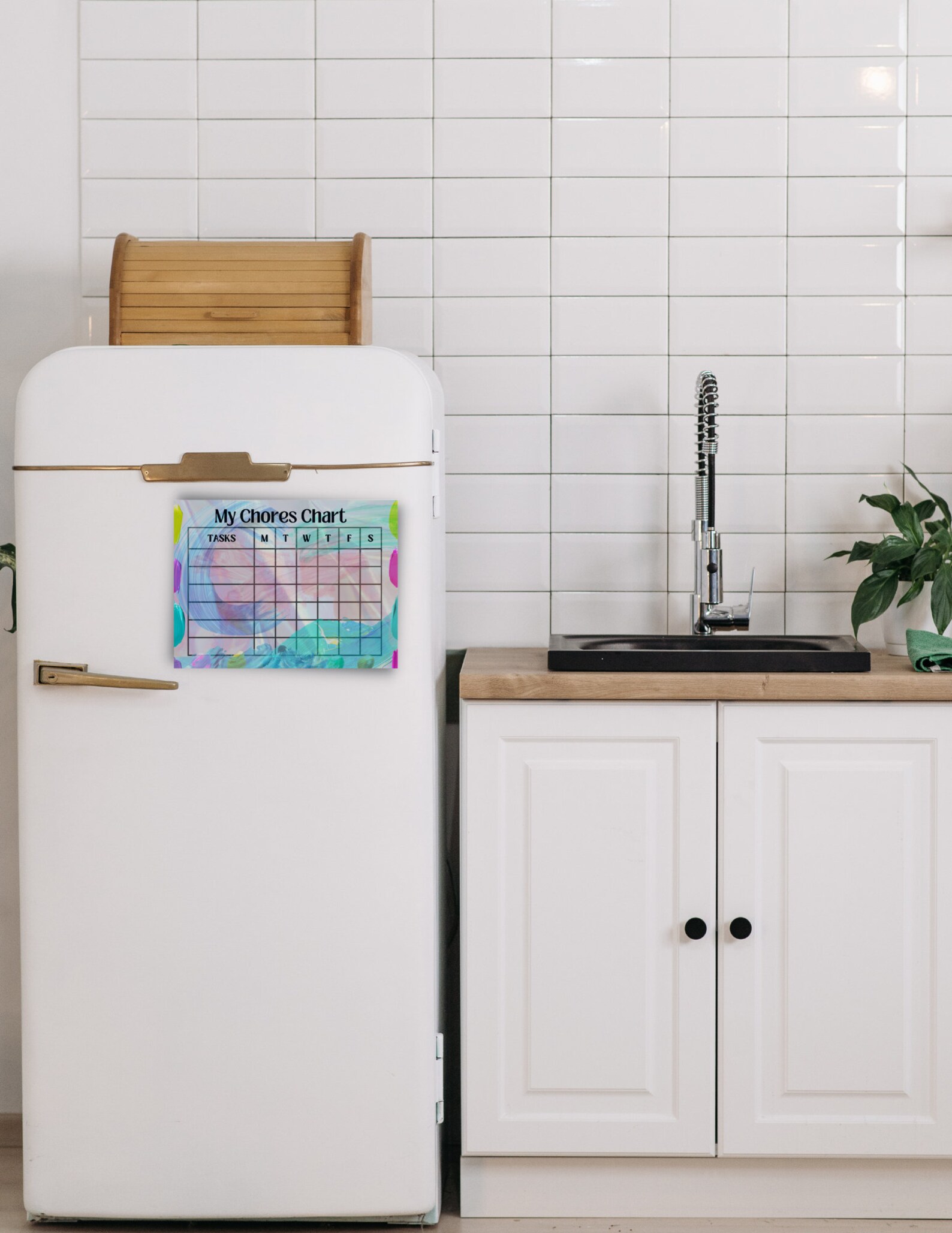 Chore Chart for Adults Teens Printable, Chore Organizer for Kids, Habit ...