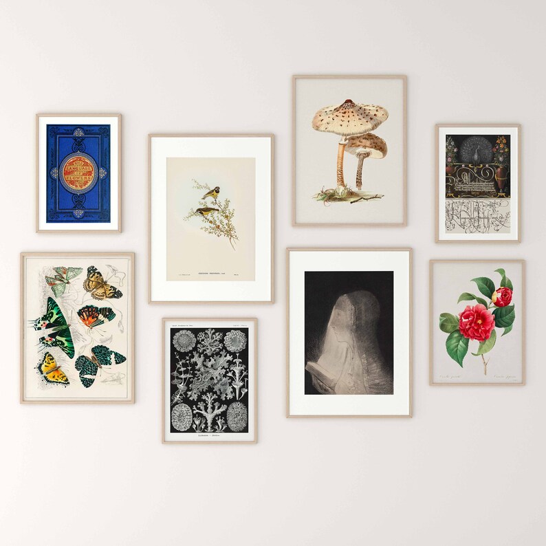 100 Pcs Fairy Grunge Wall Collage Kit Cottagecore Wall Decor Vintage