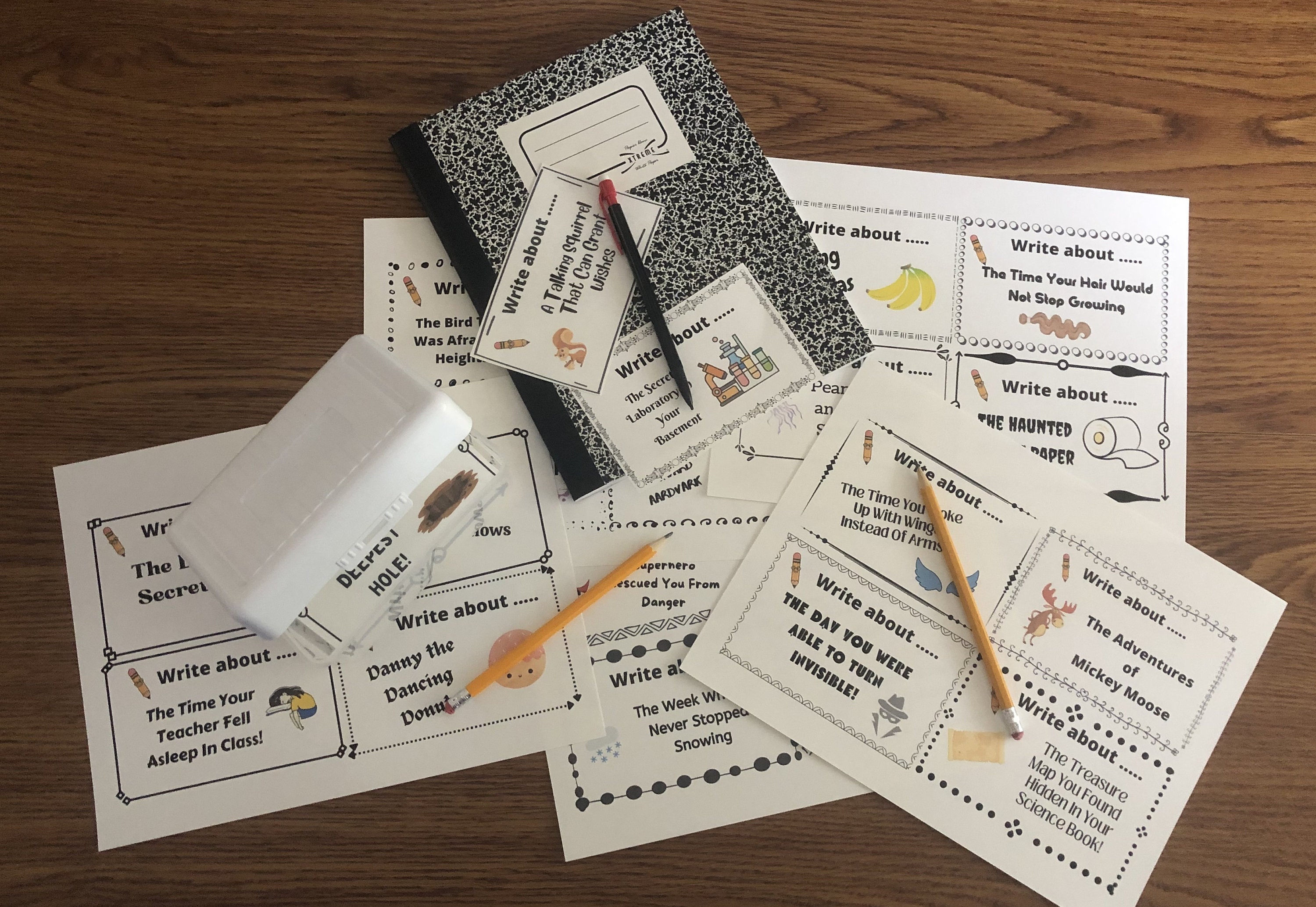 100 Creative Writing Task Cards - Etsy