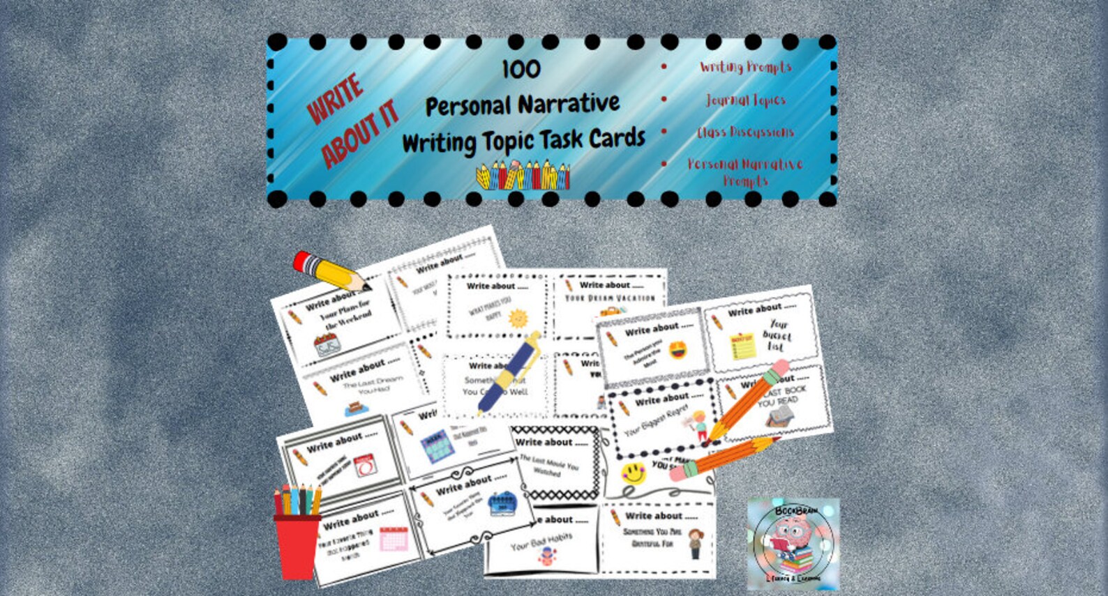 100 Personal Narrative Writing Task Cards - Etsy