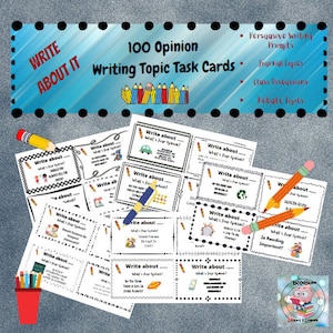 100 Opinion Writing Task Cards - Etsy