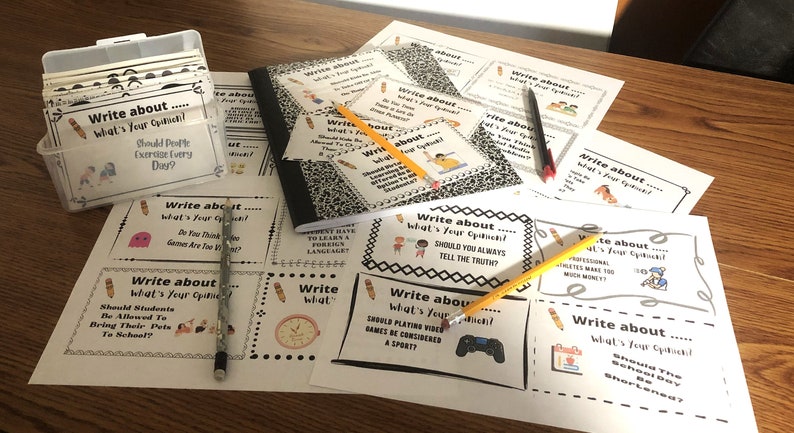 100 Opinion Writing Task Cards - Etsy