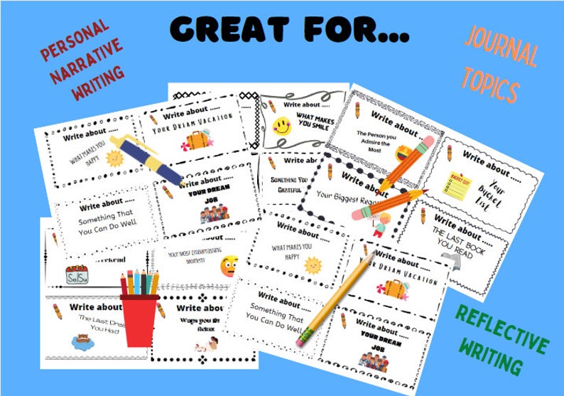 100 Personal Narrative Writing Task Cards - Etsy