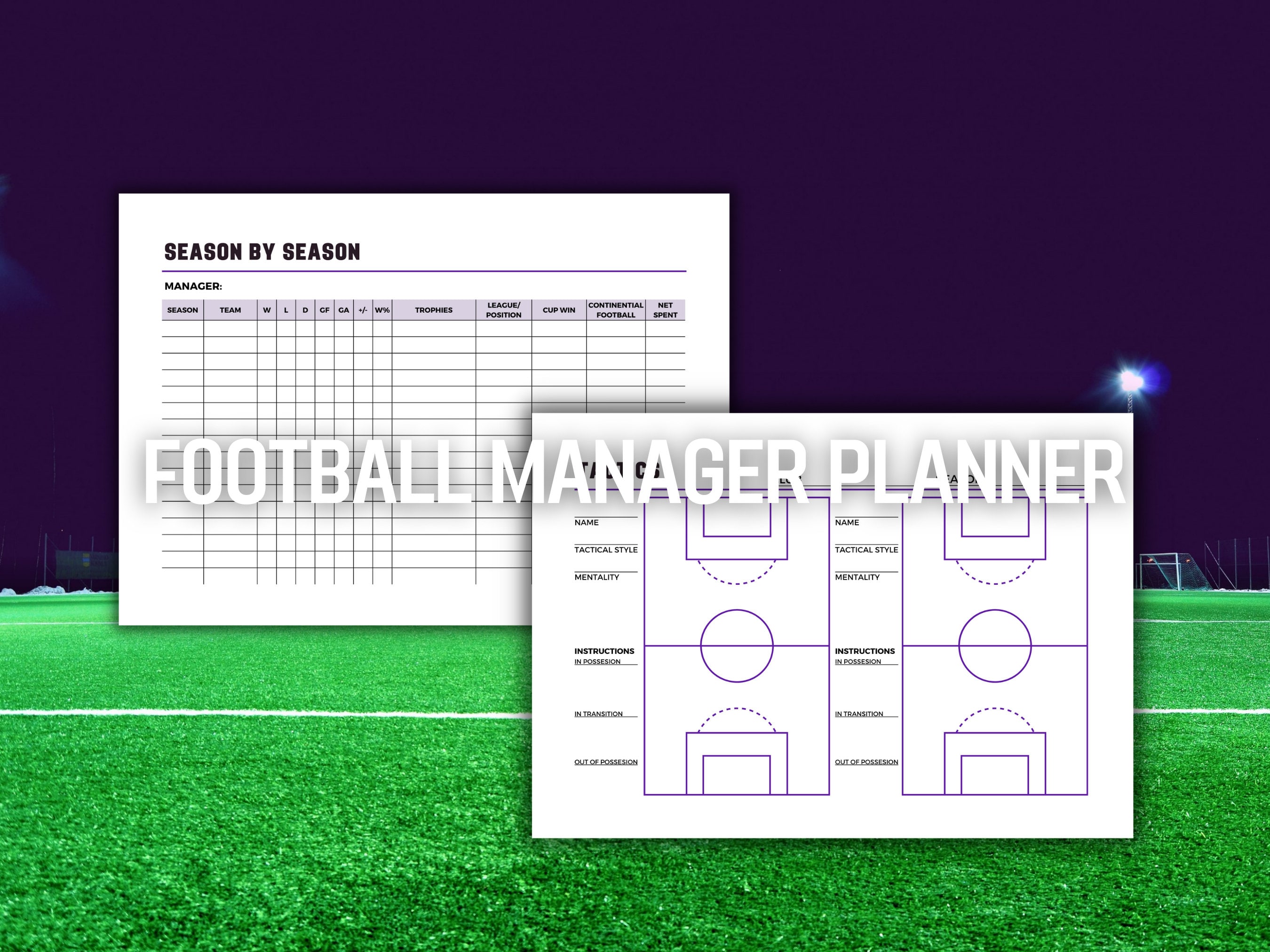 Football Manager Planner. FM23. Football Planner. Soccer - Etsy UK