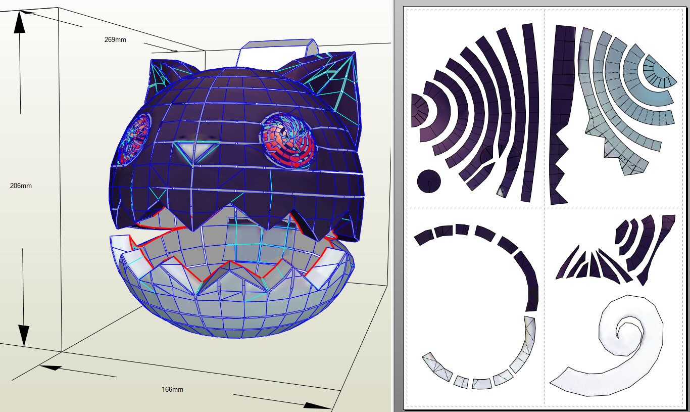 Star Guardian Jinx Cosplay Template Pepakura League of Legends Star ...