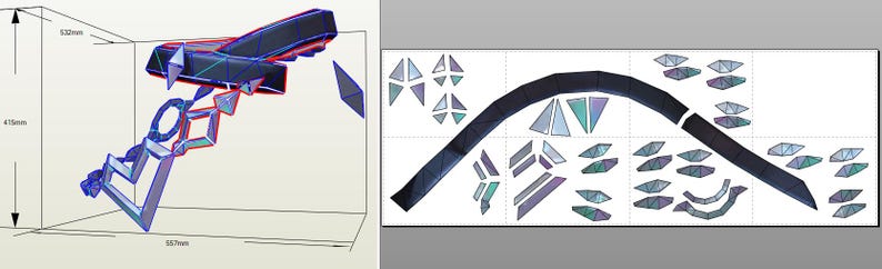 KDA Superfan Neeko Template | Pepakura | League of Legends | KDA - Etsy ...