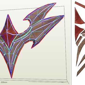 Immortalised Legend Ahri Cosplay Template | Pepakura for Cosplay ...