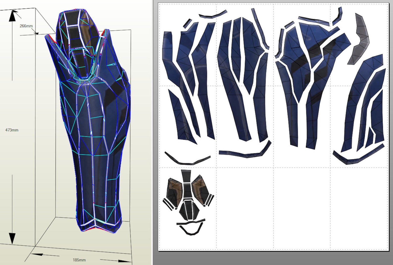 Reyna Cosplay Template | Pepakura for Cosplay | Valorant - Etsy