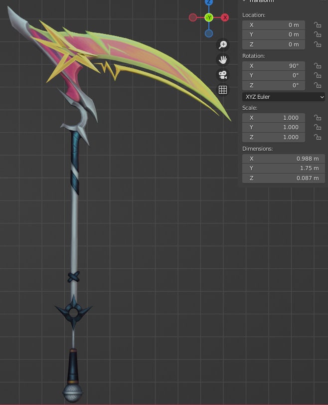 Heartsteel Kayn Assassin Template Pepakura Blueprint League of Legends ...