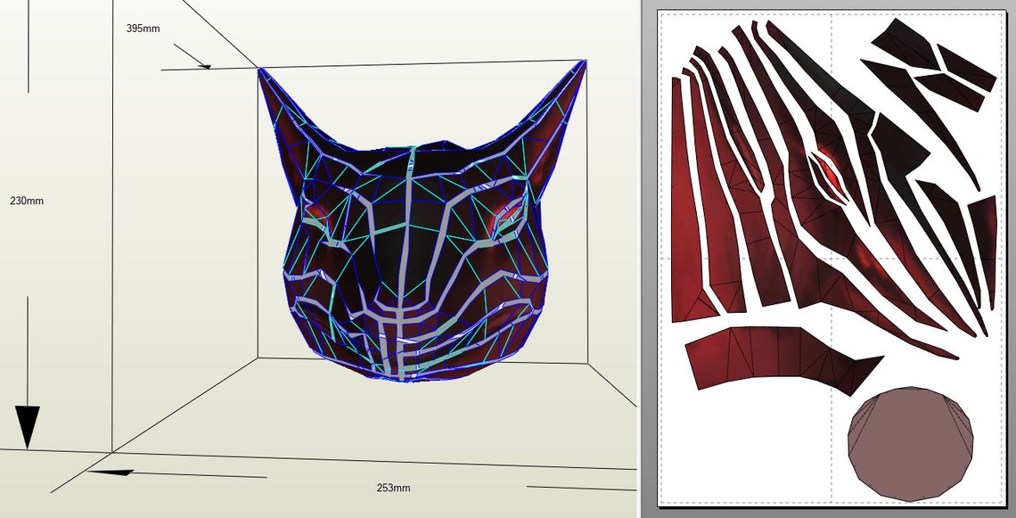 Immortalised Legend Ahri Cosplay Template | Pepakura for Cosplay ...