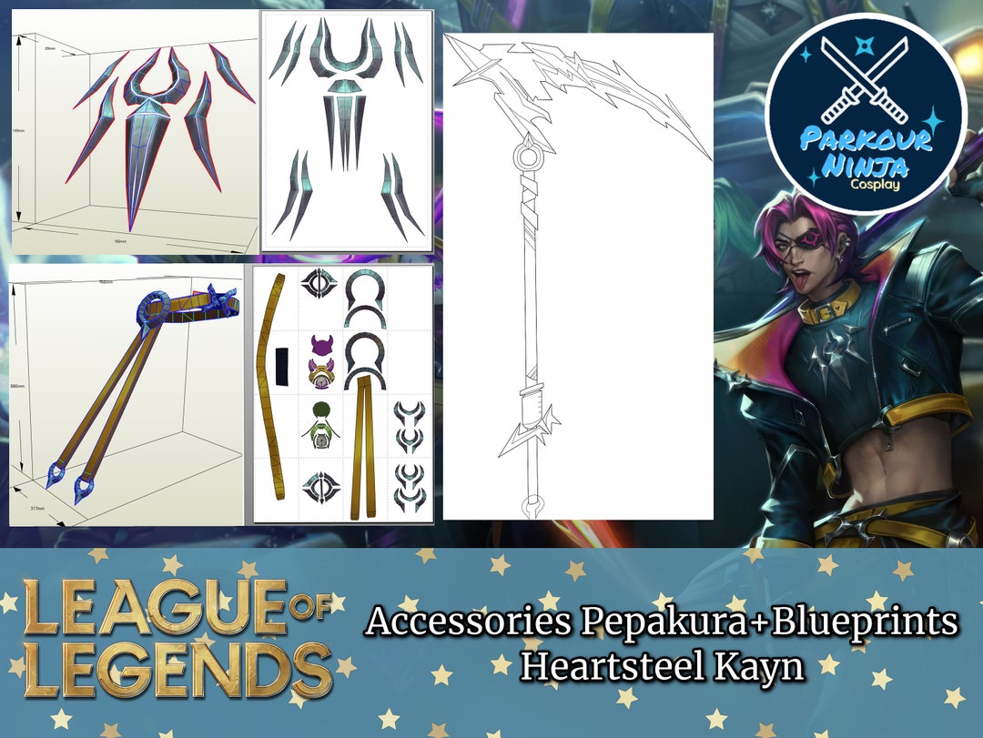 Heartsteel Kayn Template | Pepakura | Blueprint | League of Legends ...