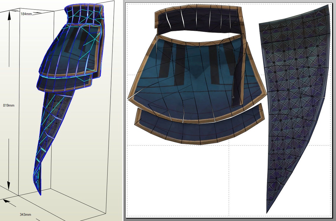 Reyna Cosplay Template | Pepakura for Cosplay | Valorant - Etsy Canada