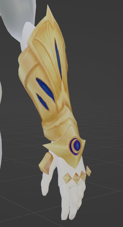 Ezreal Gauntlet Cosplay Template | Pepakura | League of Legends | A4 ...