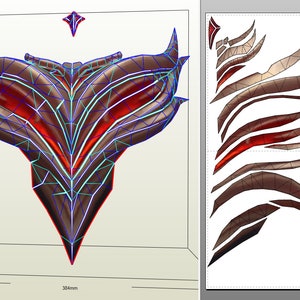 Immortalised Legend Ahri Cosplay Template | Pepakura for Cosplay ...