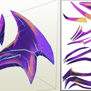 Heartsteel Kayn Rhaast Foam Template | Pepakura | Blueprint | League of ...