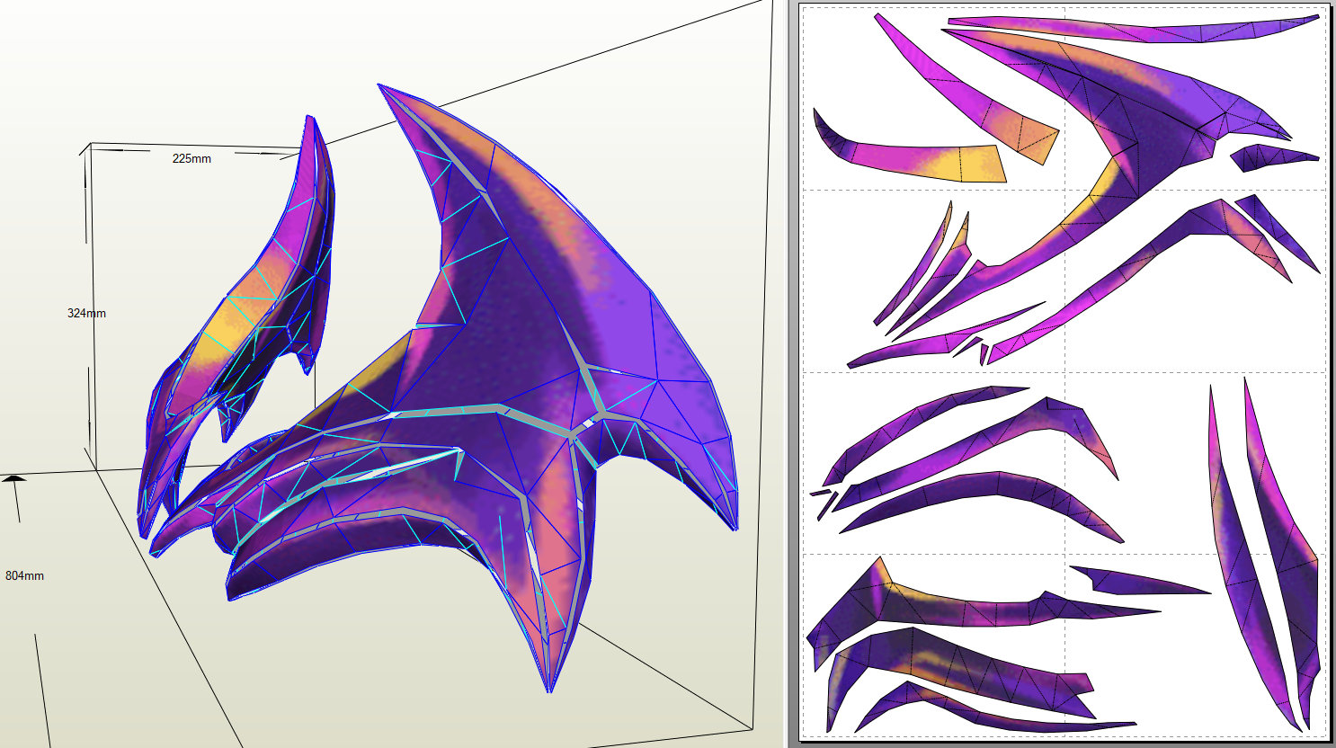 Heartsteel Kayn Rhaast Foam Template | Pepakura | Blueprint | League of ...