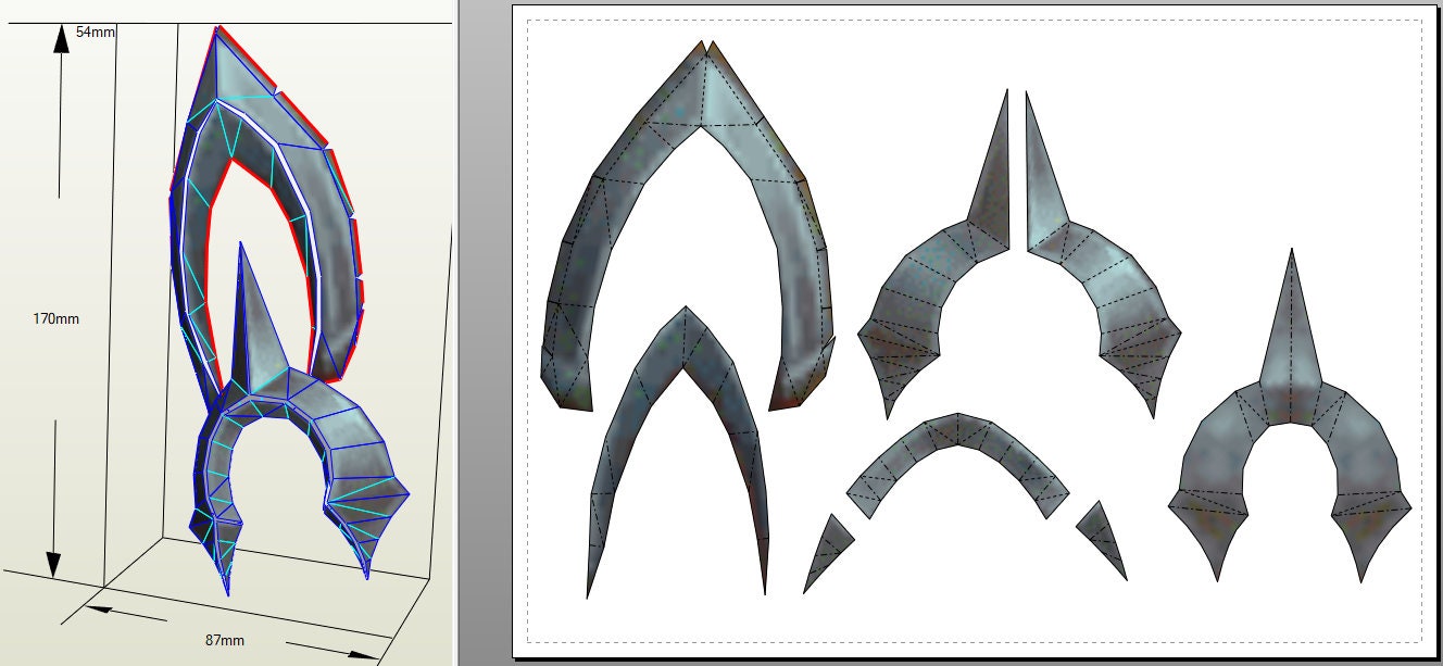 Heartsteel Kayn Assassin Template | Pepakura | Blueprint | League of ...