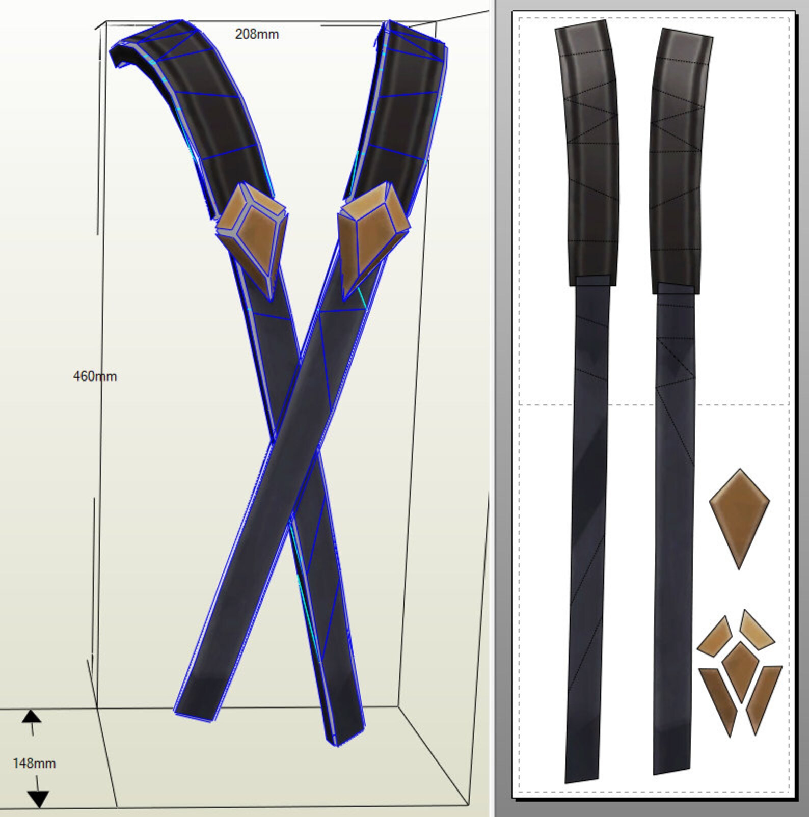 Reyna Cosplay Template | Pepakura for Cosplay | Valorant - Etsy Canada