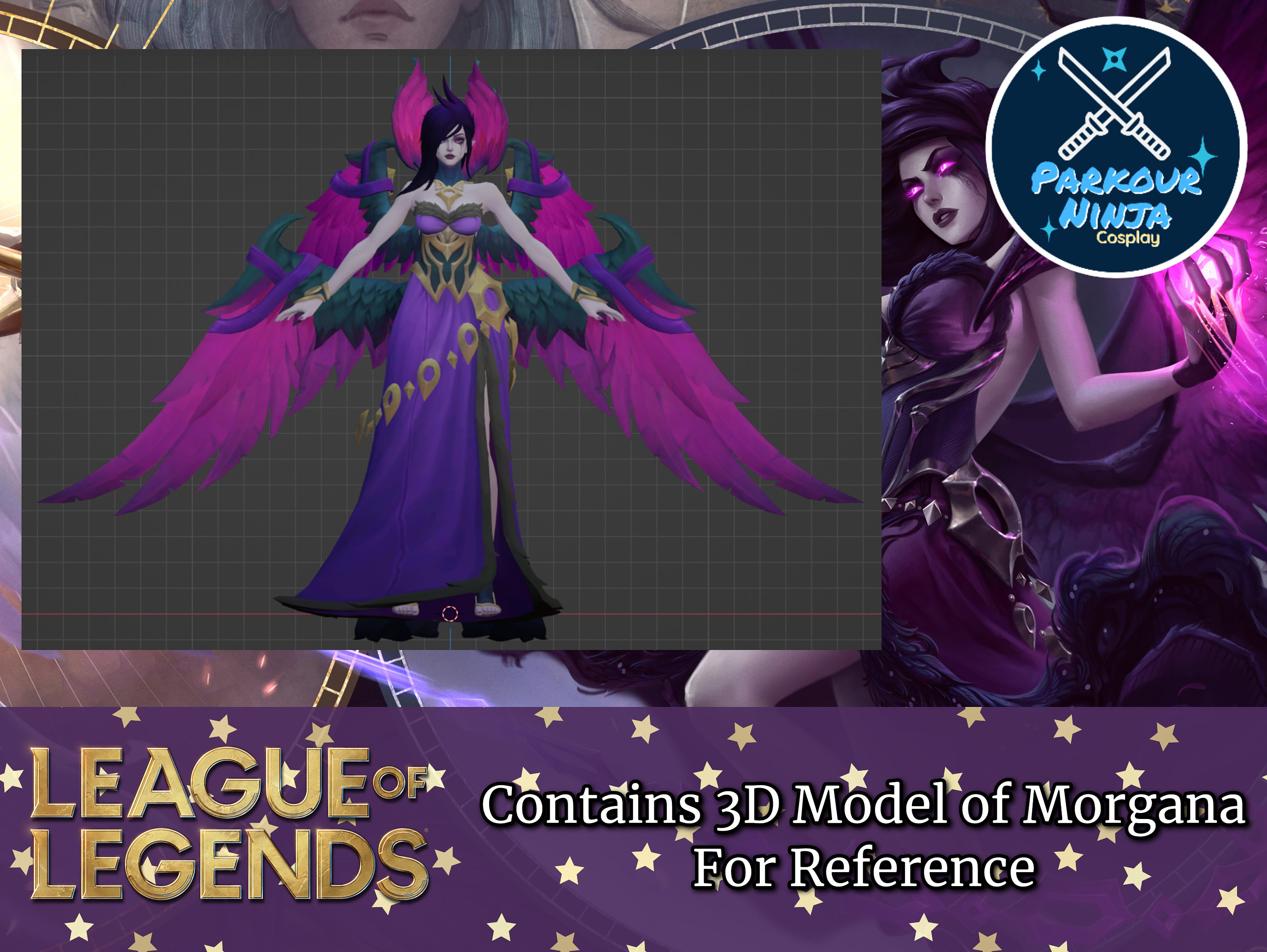 Morgana Accessories Template | Pepakura | 3D Printing | League of ...