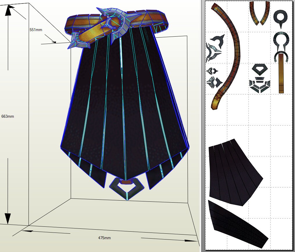 Heartsteel Kayn Assassin Template | Pepakura | Blueprint | League of ...