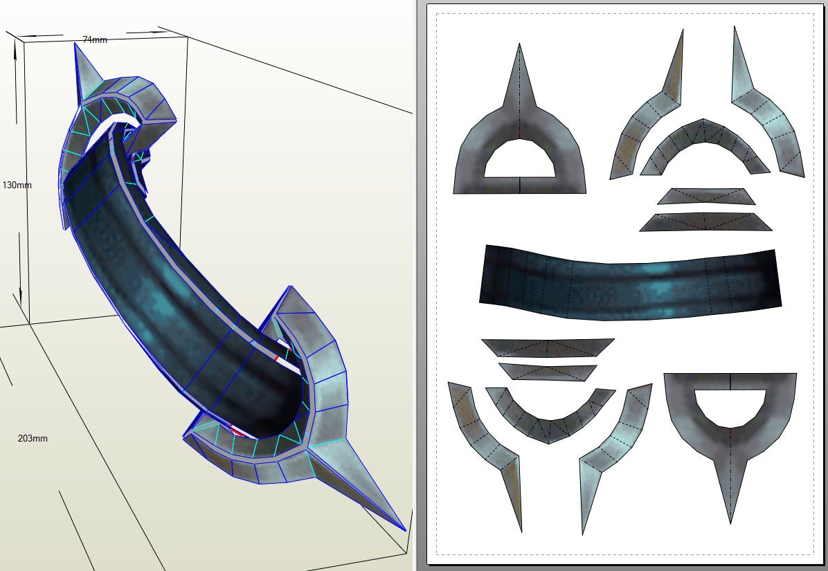 Heartsteel Kayn Assassin Template | Pepakura | Blueprint | League of ...