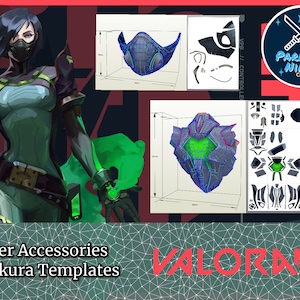 Viper Accessories Cosplay Template - Pepakura - Blueprint for Cosplay ...