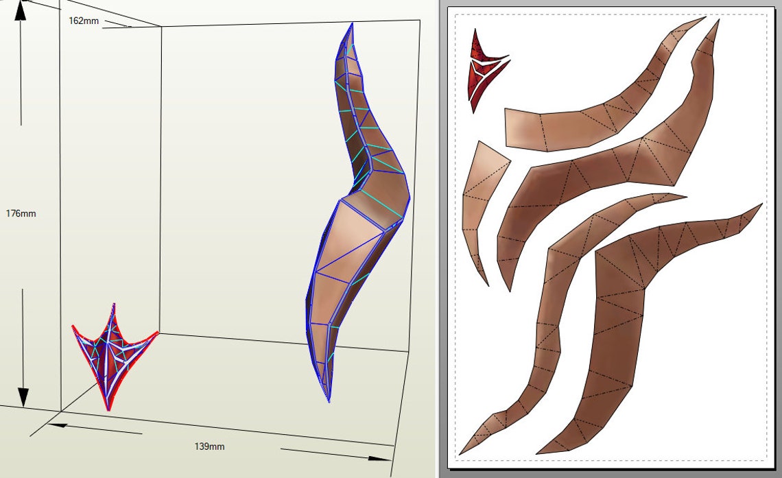 Immortalised Legend Ahri Cosplay Template | Pepakura for Cosplay ...
