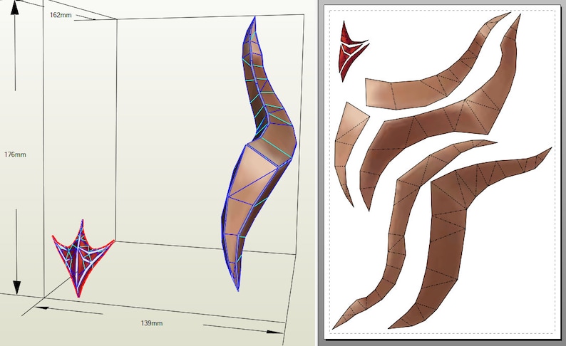 Immortalised Legend Ahri Cosplay Template | Pepakura for Cosplay ...