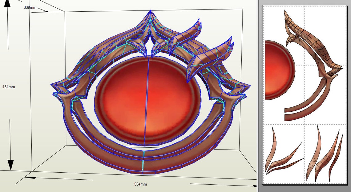 Immortalised Legend Ahri Cosplay Template | Pepakura for Cosplay ...