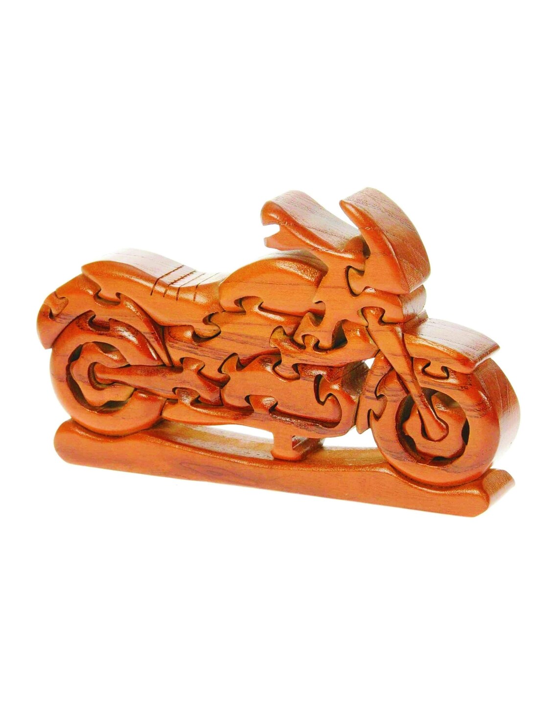 Classic Sports Motorbike Puzzle for Adults & Kids. Novelty Handcrafted ...