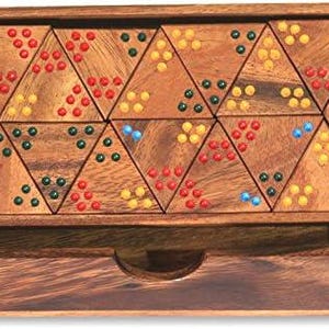 Triangular Dominoes Table Game – Wooden Tile Triominos Delux - Fun ...