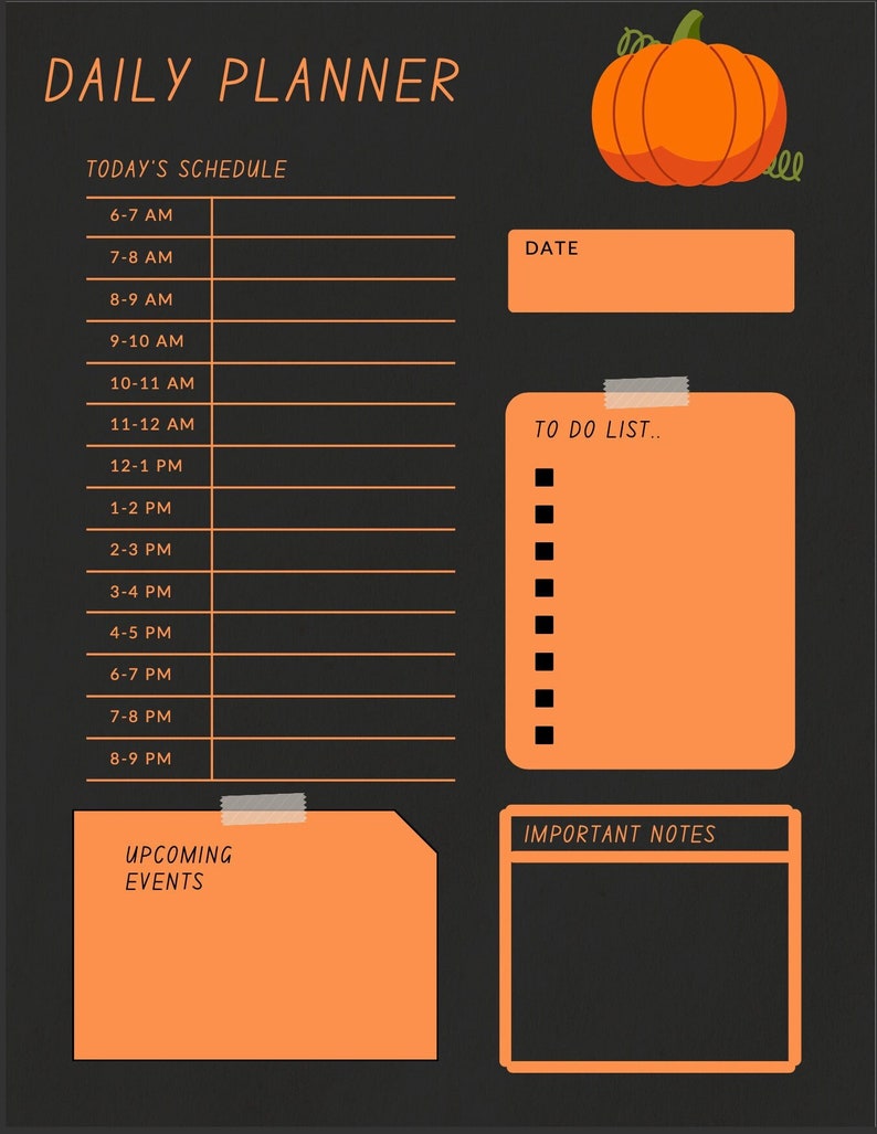 Digital Daily Planner Etsy