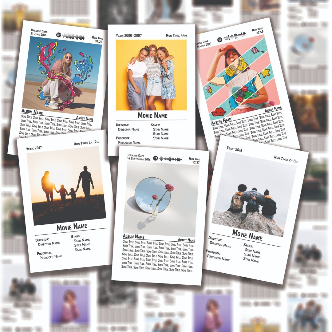 Personalized Album and Movie Posters Create Custom Wall Decor and ...