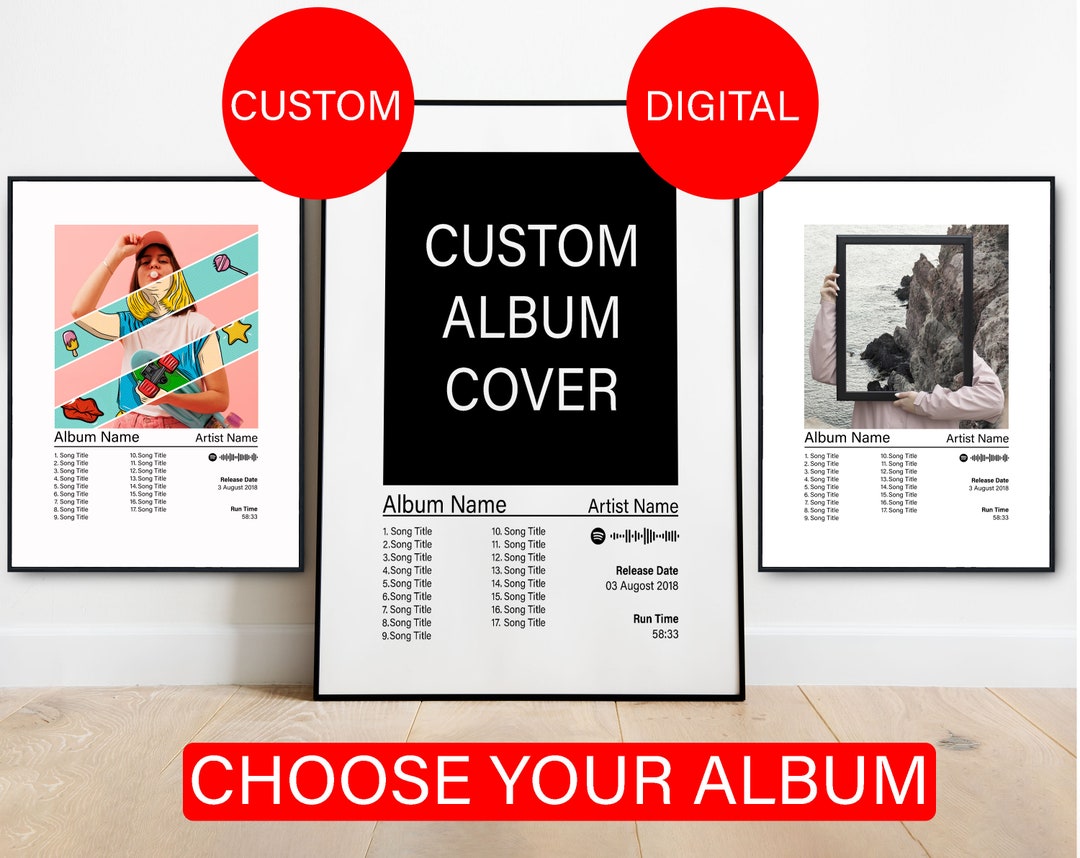 Album Cover Digital Download Poster, Birthday and Music Gifts, Wall Art ...